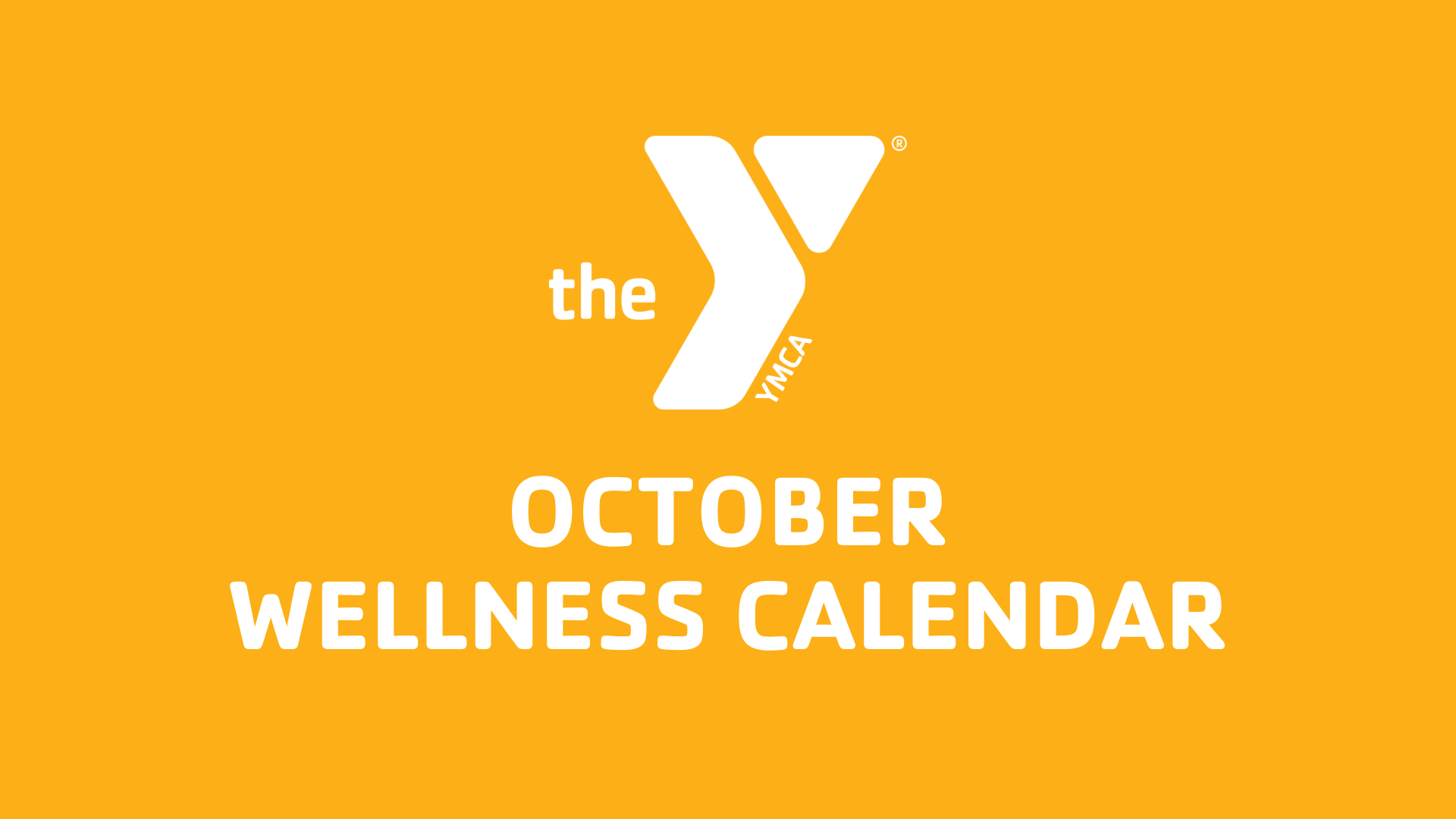 October Wellness Calendar – YMCA of Greater Erie